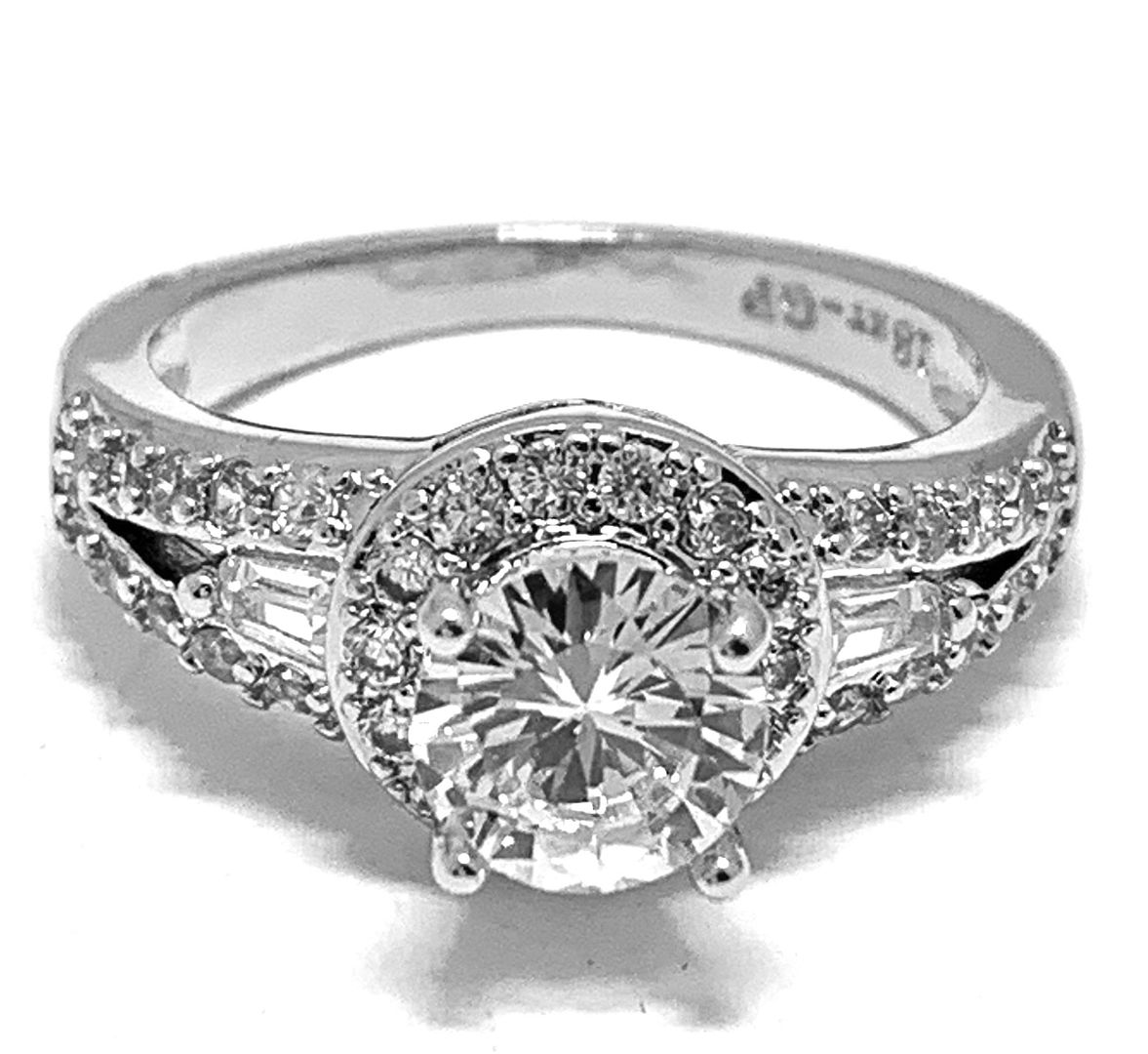 2.00ctw Diamonique Diamond Engagement Ring Size 6.5 | Property Room