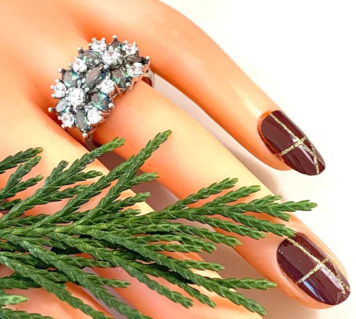 3.00ctw Mistic Topaz & Diamonique Diamond Ring | Property Room