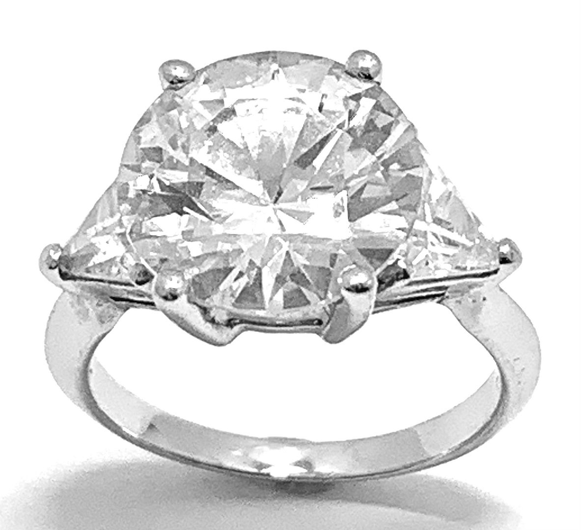 $550 Retail 13.00ctw Moissanite Traditional Design Engagement Ring in ...