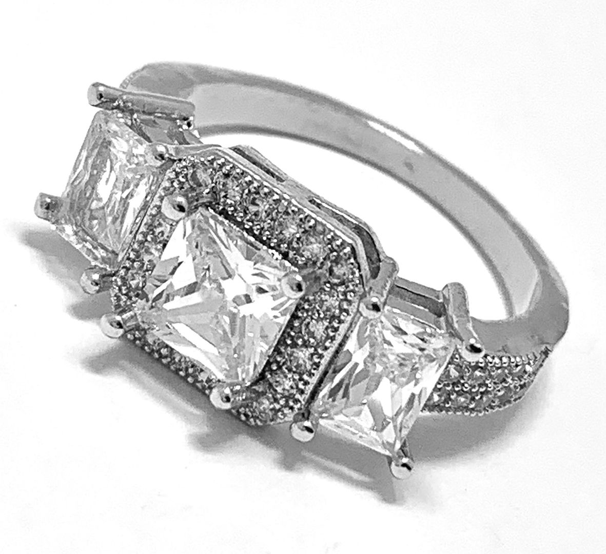 5.50ctw Diamonique Diamond Modern Design Anniversary Ring | Property Room