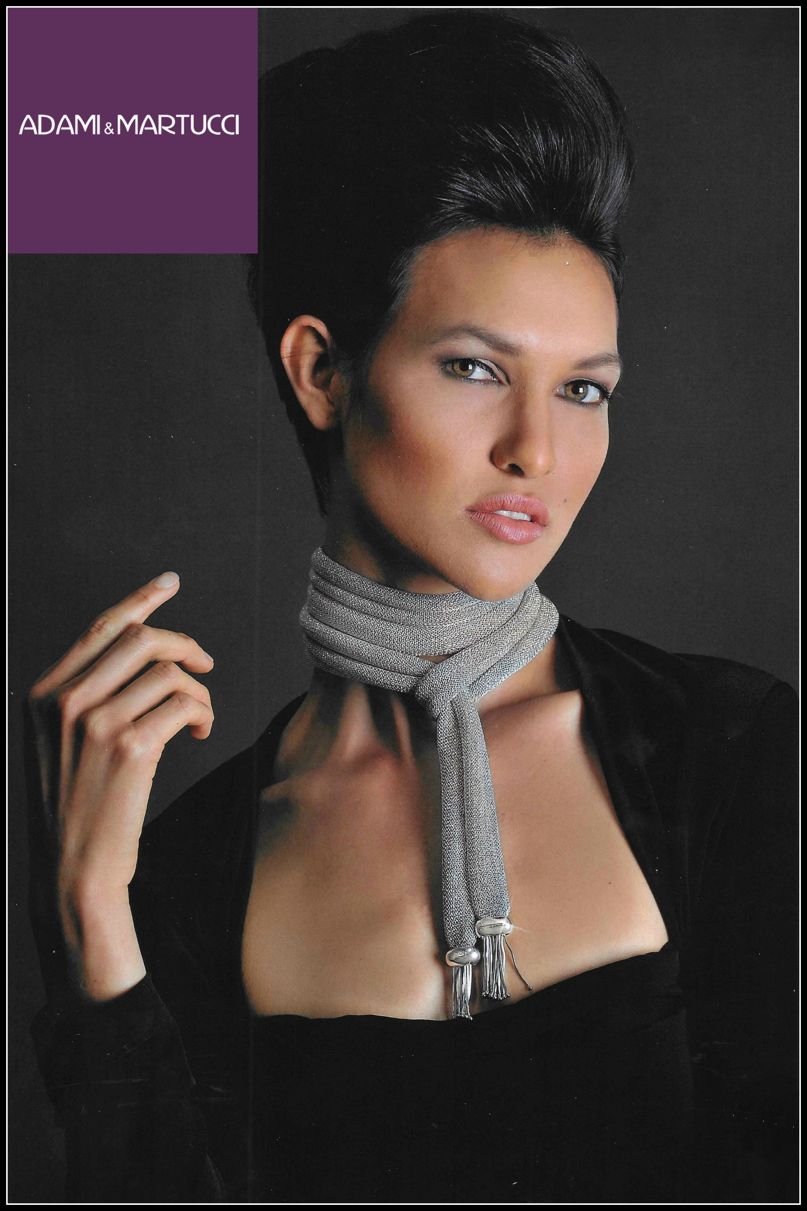 Adami & Martucci Italian Designer Mesh Collection Extra Long Silver ...