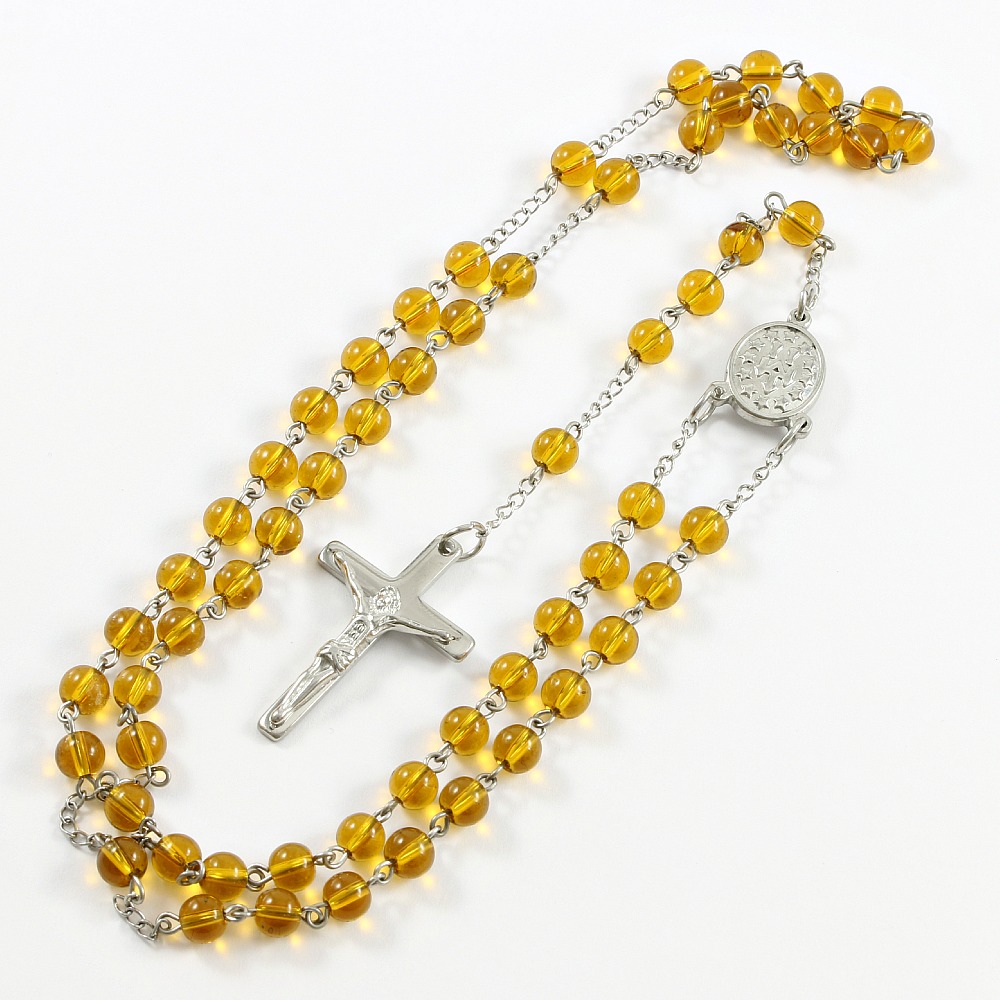 Designer Bead Cross Necklace | Property Room
