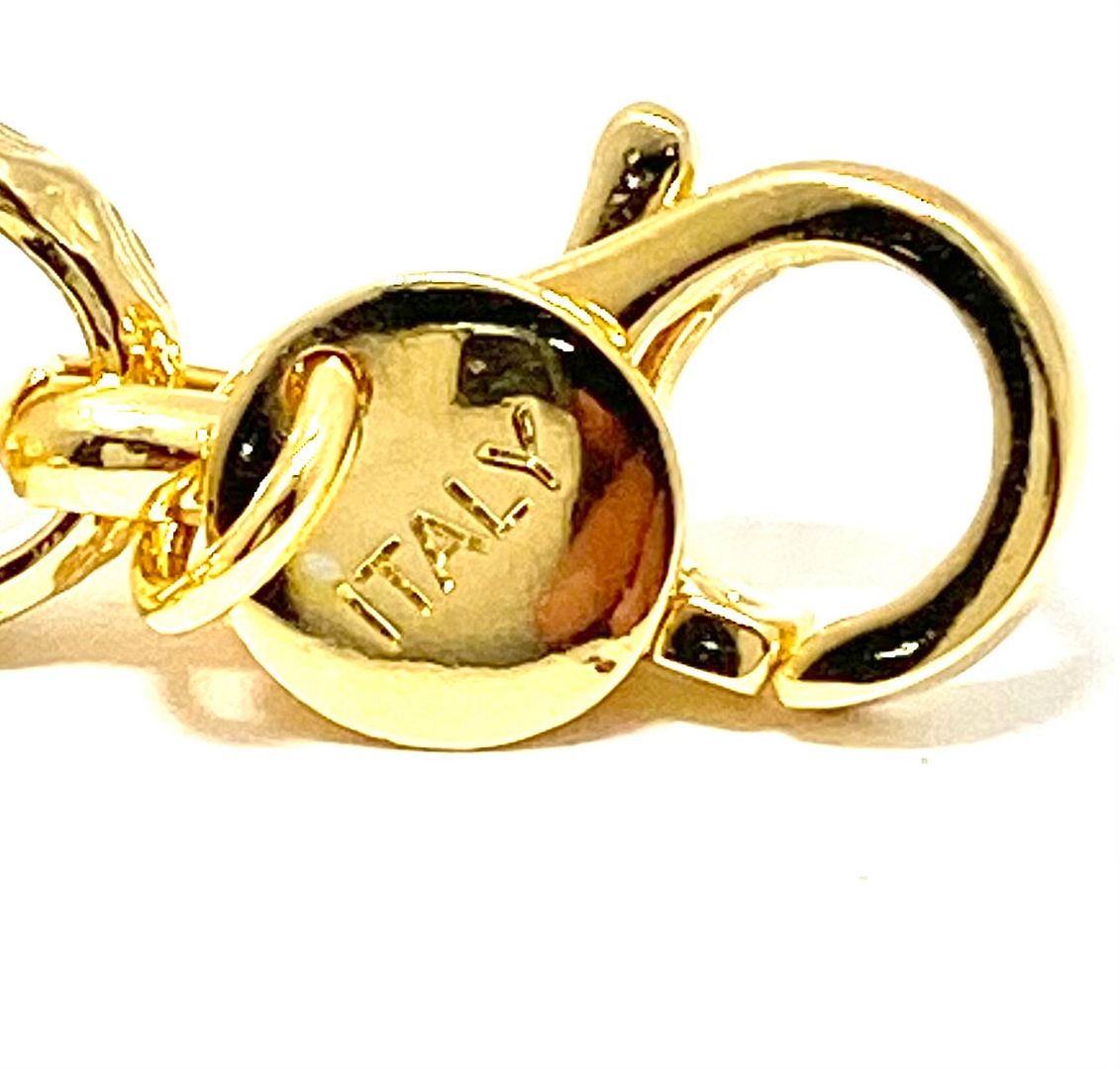 DOLCE VITA, ITALY Round Link 18K Gold Plated Link Bracelet 8" | Property Room