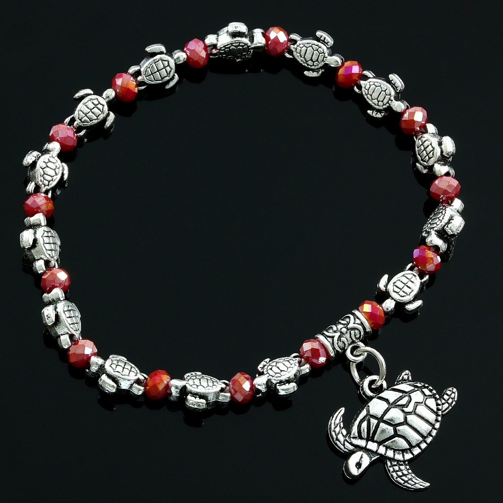 Faceted Ruby Turtle Bracelet | Property Room
