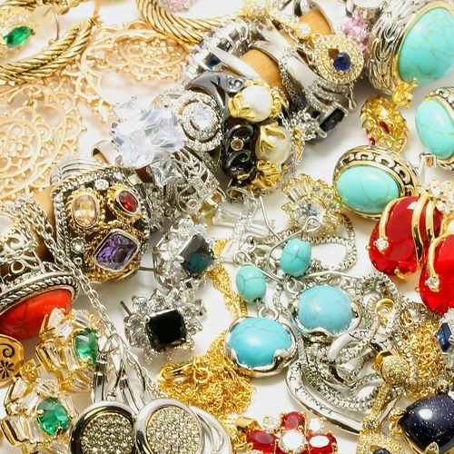 Fine Jewelry Brass with 3x 14k Gold Overlay Mixed Multi-color Stones ...