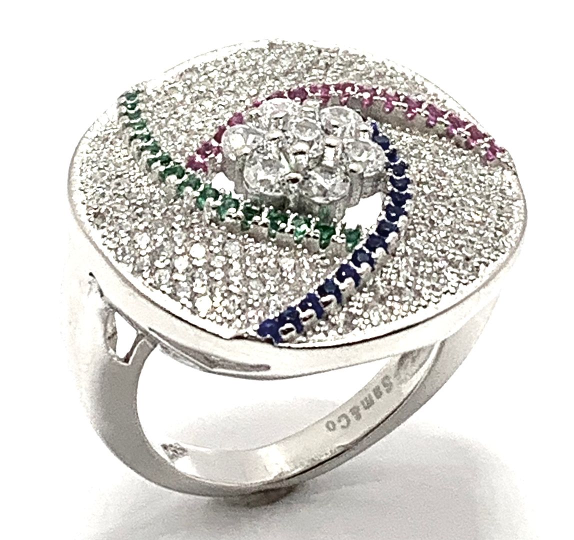 Sam & Co. 925 Sterling Silver & 14k Gold 2.60ctw Diamonique Diamond ...