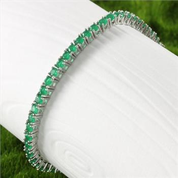 Emerald Classic 4 Prong Tennis Bracelet | Property Room