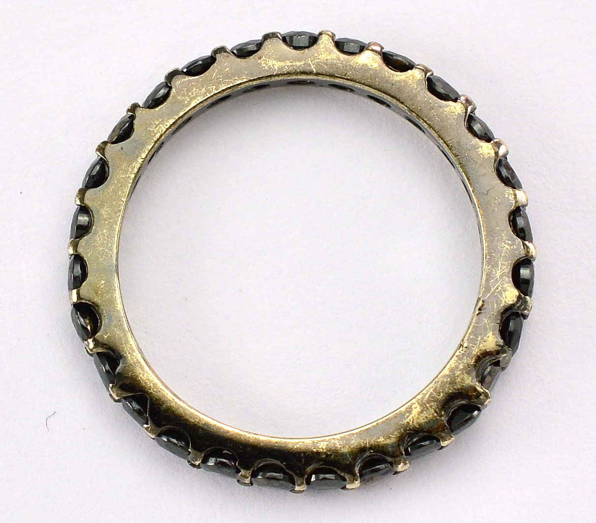 14K Gold in Black PVD Coating 2.30 Grams 2.0 Carats t.w. Black Diamond ...