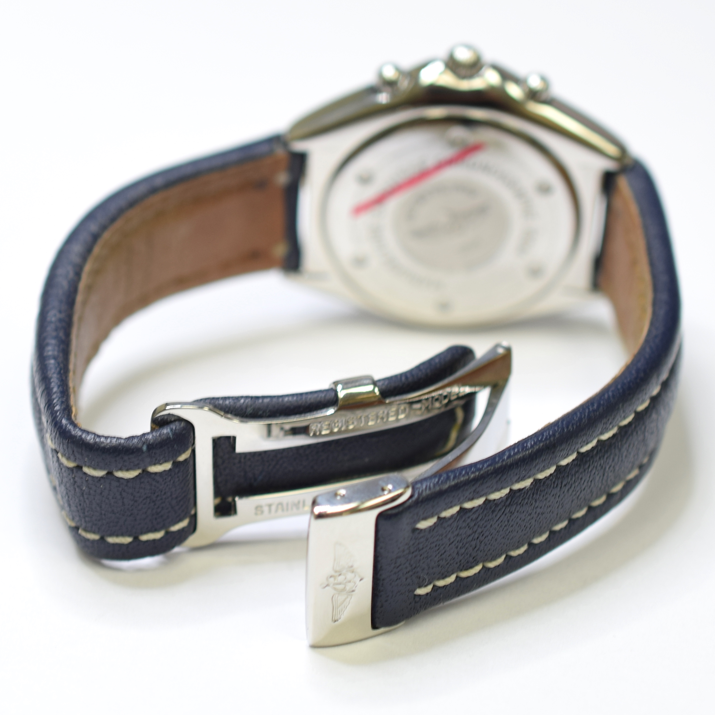 Breitling Sextant Chronograph 36mm Stainless Steel and 18K Gold Watch ...