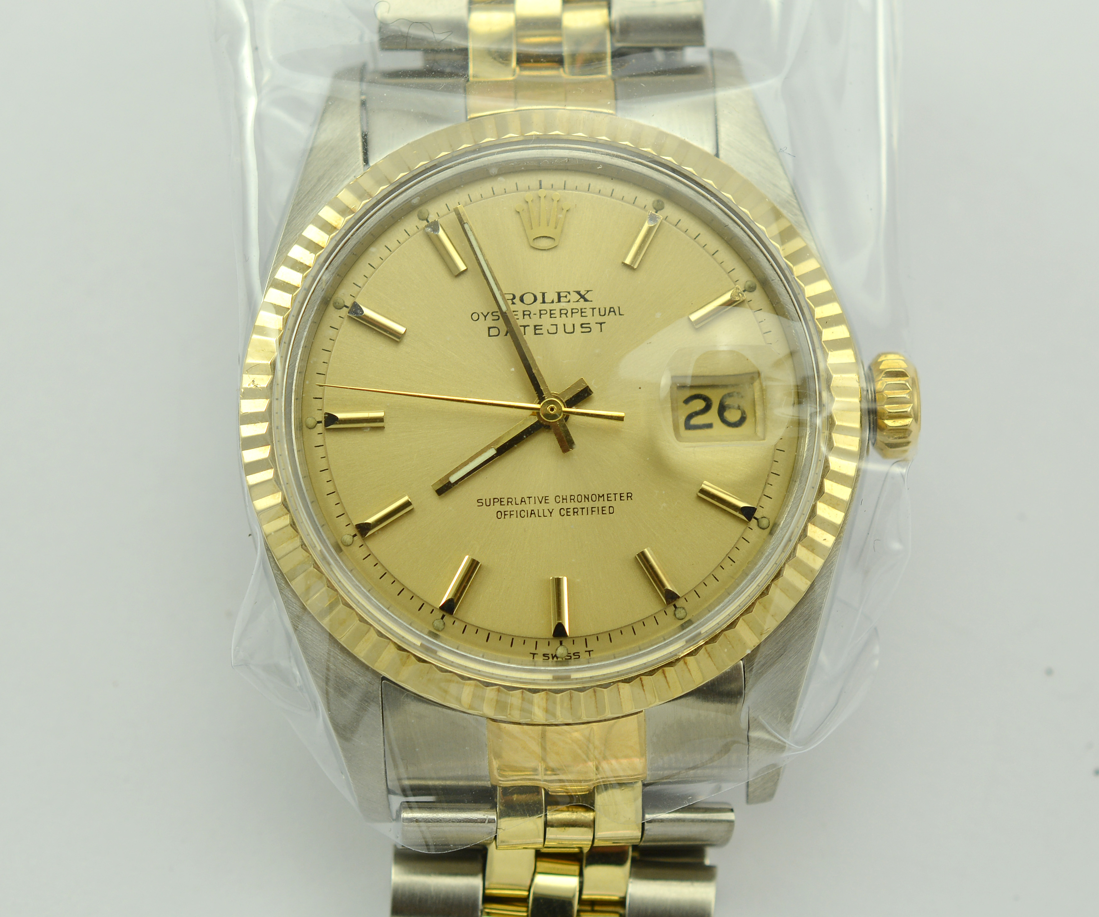 Rolex Datejust 1 Million Serial 18K Gold and Stainless Steel Champagne ...