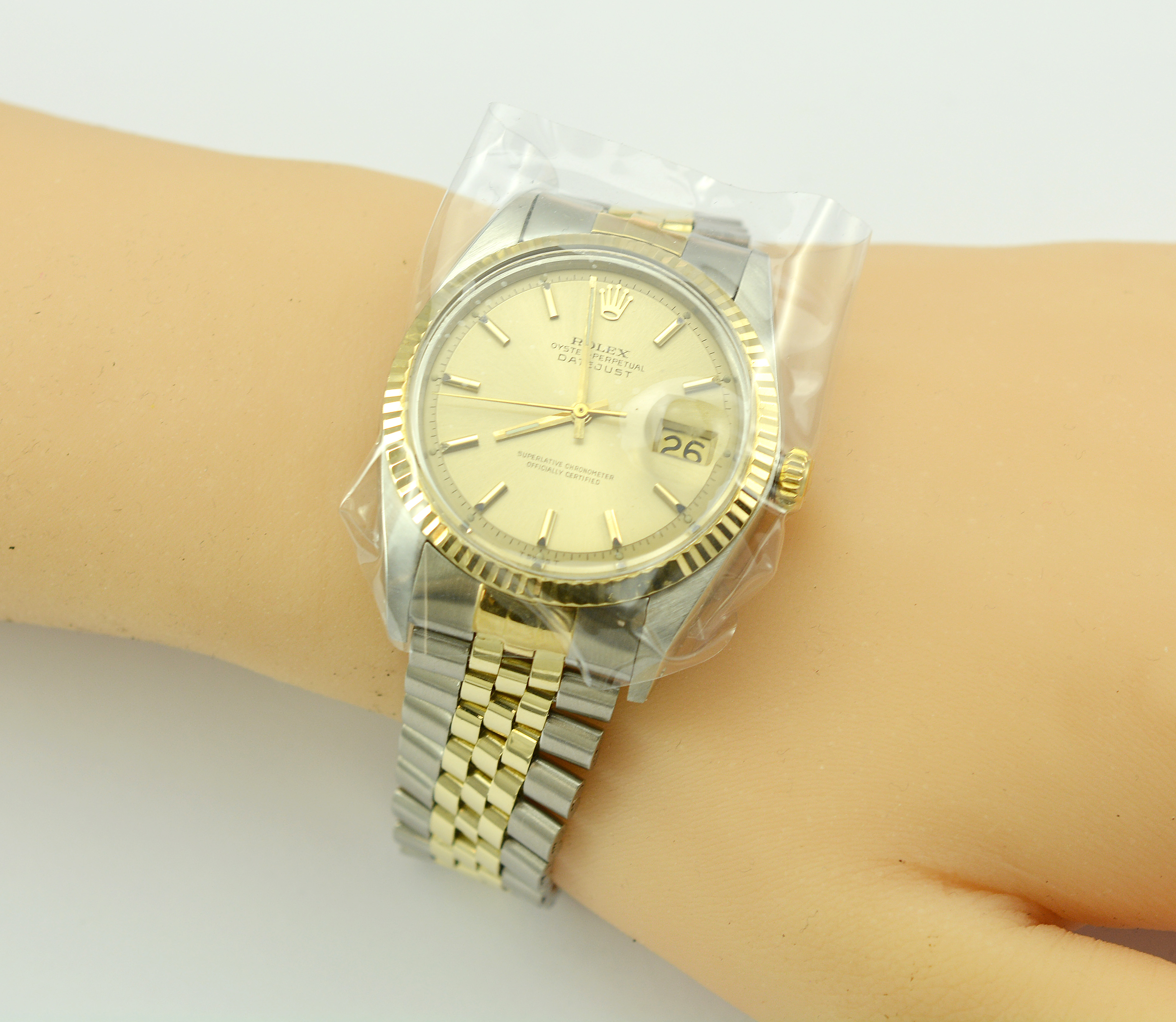 Rolex Datejust 1 Million Serial 18K Gold and Stainless Steel Champagne ...