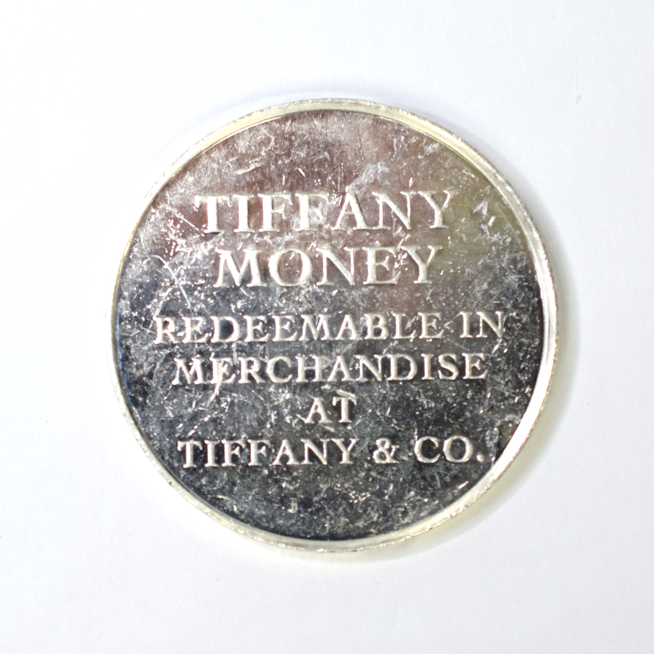 Tiffany & Co. 925 Silver Fifty Dollar Redeemable in Merchandise Coin ...
