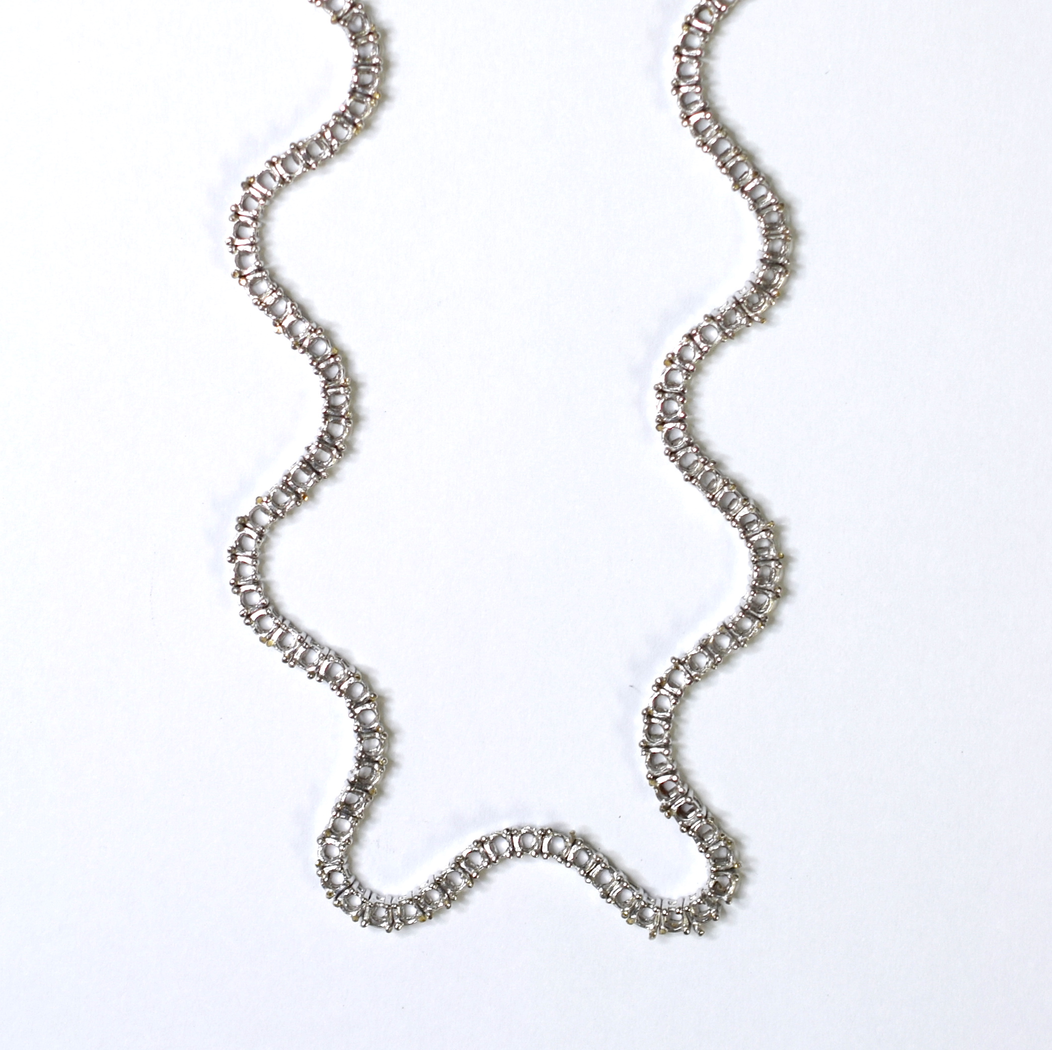 18K White Gold 24.80 Grams Semi - Mount Necklace | Property Room