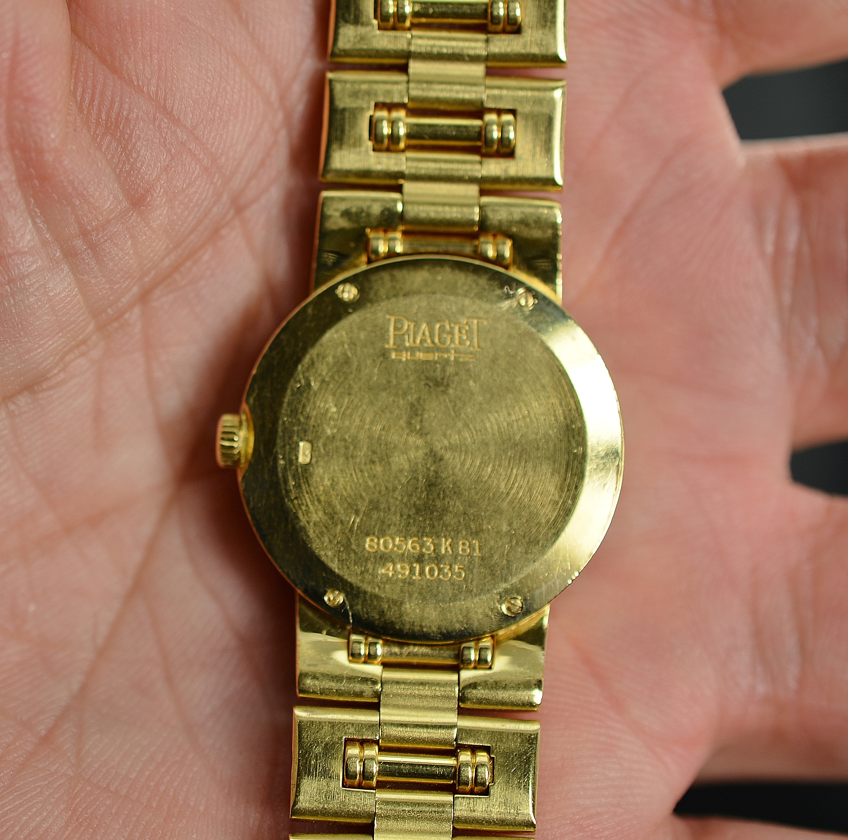 Piaget Dancer Solid 18K Yellow Gold Factory Diamond Watch 58.83 Grams ...