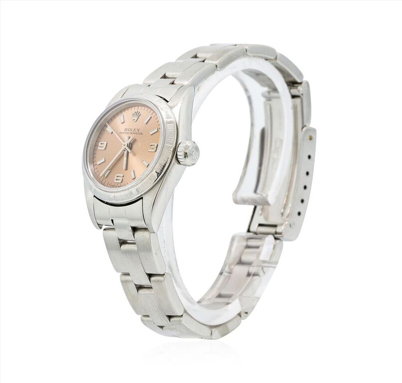 Rolex Oyster Perpetual Stainless Steel Bronze Dial Lady's Watch 25MM ...