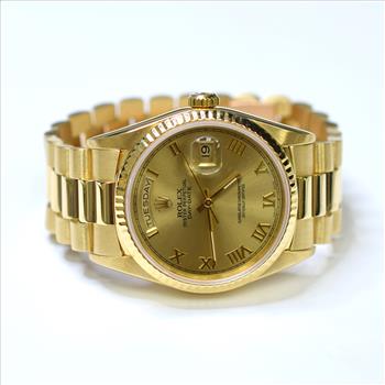 Rolex Day-Date President 36mm 18K Yellow Gold Mens Watch 18238 ...