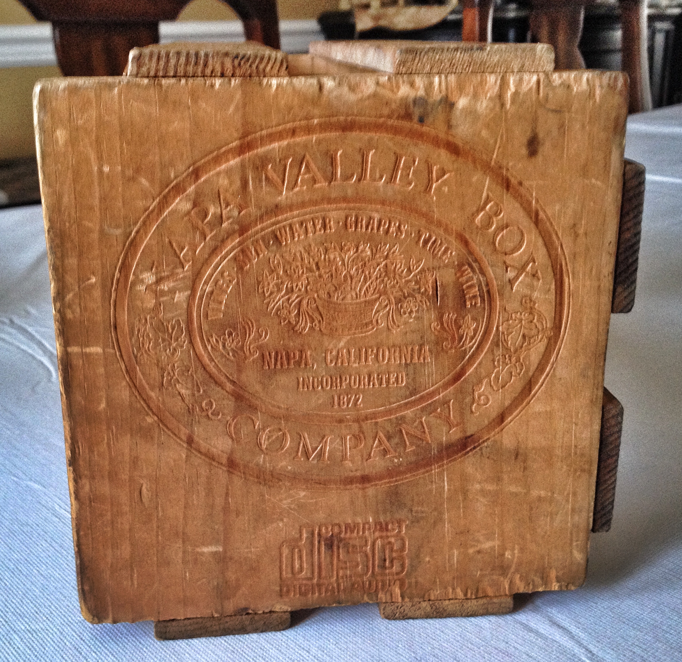 Vintage Napa Valley Box Co. Crate (CD,DVD storage) | Property Room