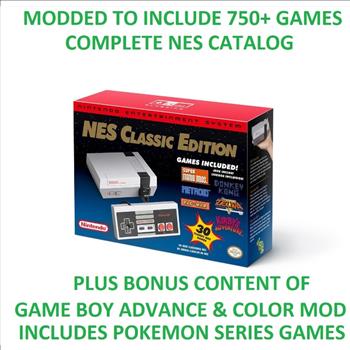 New Nintendo Entertainment System (NES) Classic Modded w/ 750+ Games ...