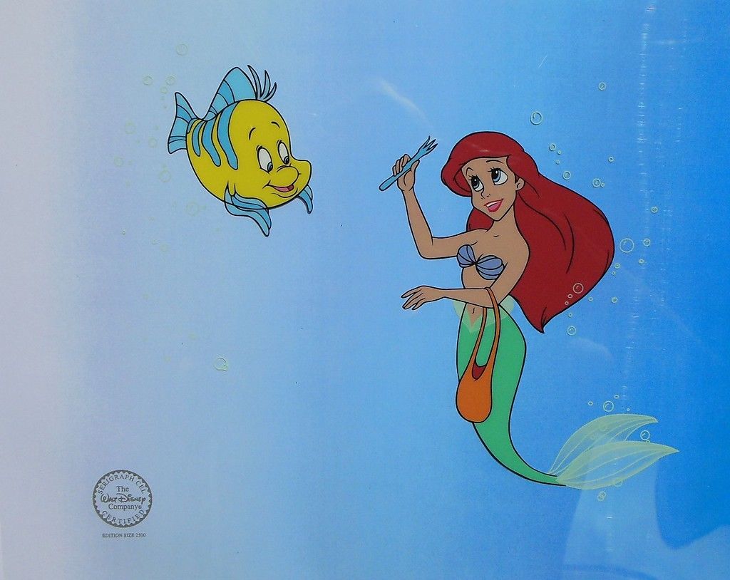 Disney Collectibles Princess Original Animation Art Cel Little Mermaid ...
