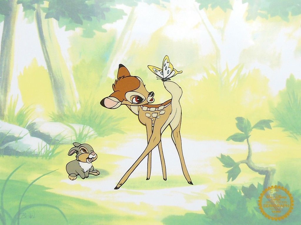 Disney Collectibles BAMBI 1942 Original Serigraph Cel | Property Room