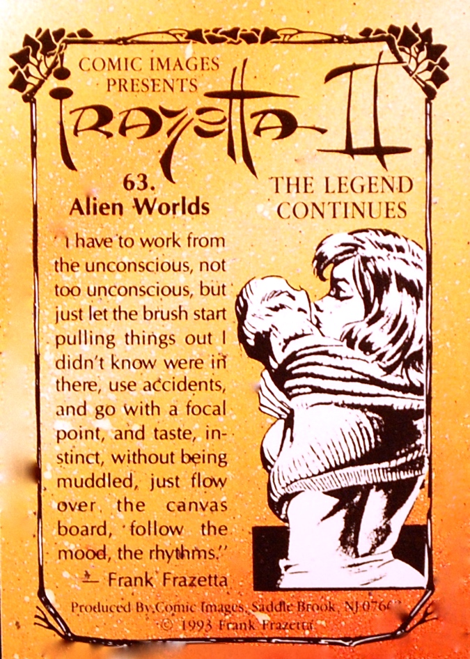 1993 COMIC IMAGES ~ ARTIST: FRANK FRAZETTA ~ALIEN WORLDS | Property Room
