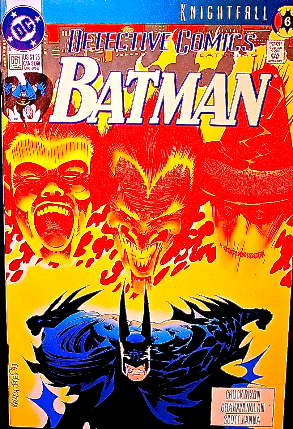 "BATMAN" ~ DETECTIVE COMICS ~ KNIGHTFALL 6 ~ | Property Room