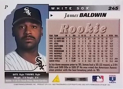 JAMES BALDWIN ~ GENUINE SIGNATURE ~ CHICAGO WHITE SOX | Property Room