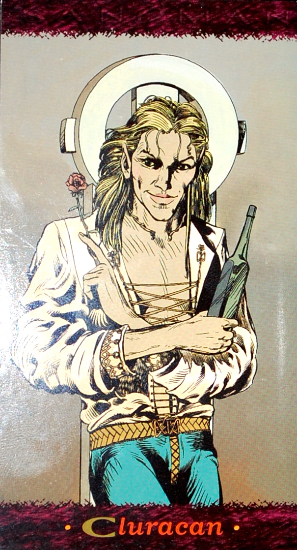 "OTHER REALMS" ~ 1994 DC COMICS VERTIGO ~ "CLURACAN" ~ CARD ~ ARTISTS ...