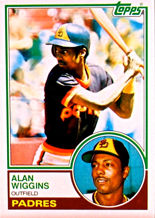 ALAN WIGGINS ~ 1983 TOPPS ~ ROOKIE CARD ~ SAN DIEGO PADRES | Property Room