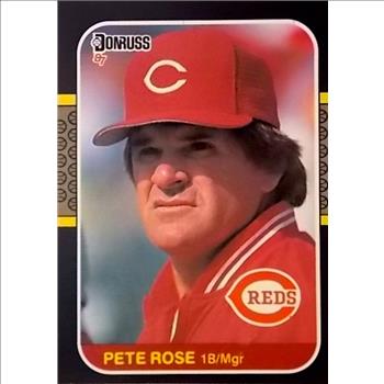 PETE ROSE ~ 1987 TOPPS ~ 1B-MANAGER ~ CINCINNATI REDS | Property Room