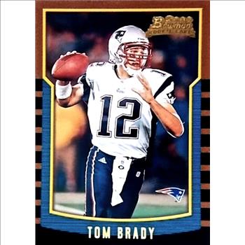TOM BRADY ~ 2000 BOWMAN ~ "ROOKIE CARD" ~ NEW ENGLAND PATRIOTS ...