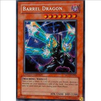 YU-GI-OH ~ BARREL DRAGON ~ MC1-EN002 ~ HOLOFOIL ~ 1996 | Property Room