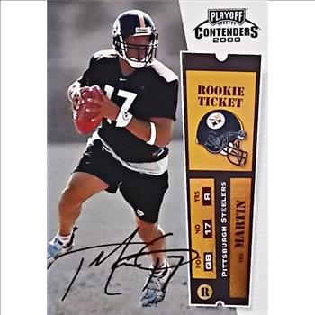 TEE MARTIN ~ 2000 PLAYOFF ~ ROOKIE CARD ~ CONTENDERS ~ AUTOGRAPH ...