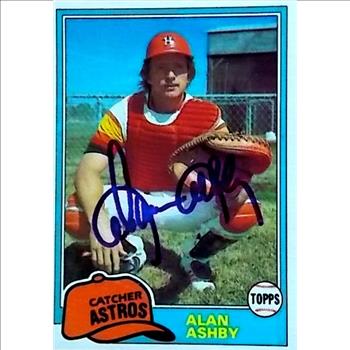ALAN ASHBY ~ GENUINE AUTOGRAPH ~ HOPUSTON ASTROS | Property Room