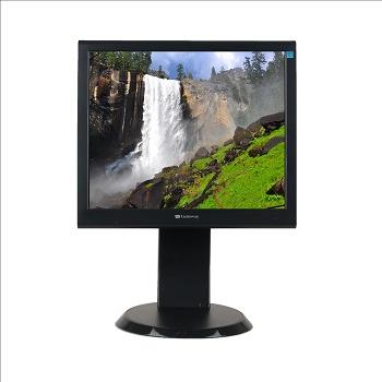 17" Gateway FPD1785 DVI 1280x1024 Rotating LCD Monitor w/USB Hub (Black ...