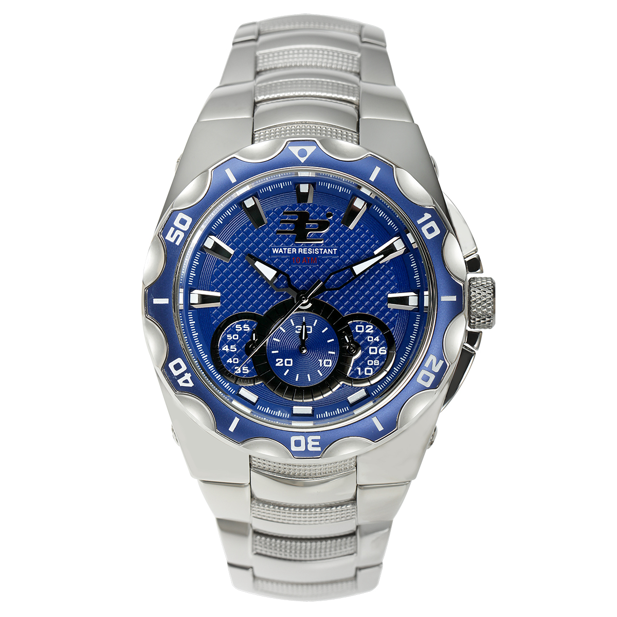 32 Degrees Glacial Chronograph Textured Links Mens Watch | Property Room