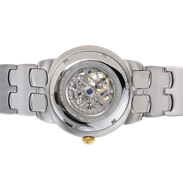Wohler Gents Mach Automatic Skeleton Two-Tone/Champagne-Silver Dial ...