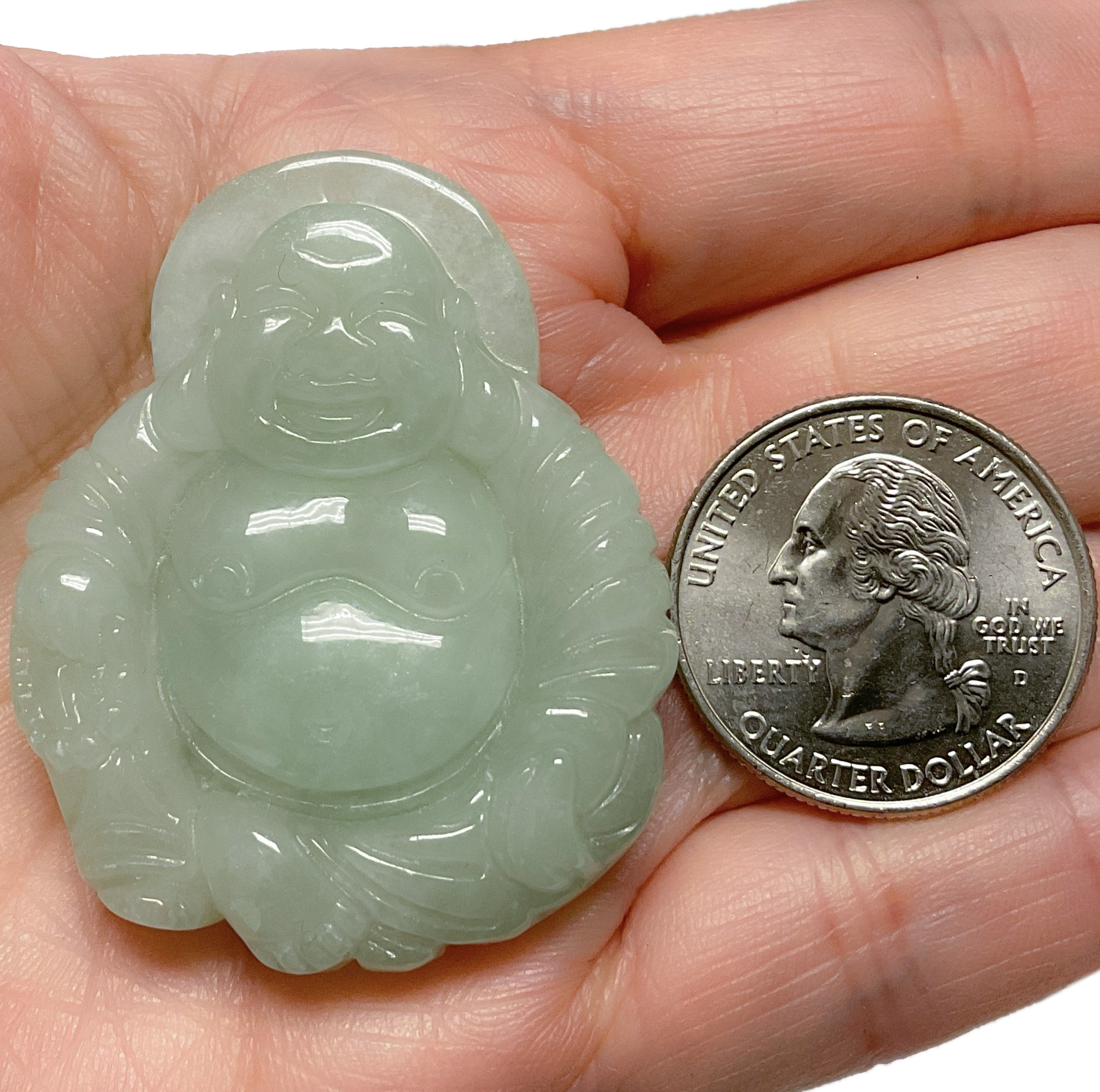 Large High Relief Carved Jade Loose Stone | Property Room