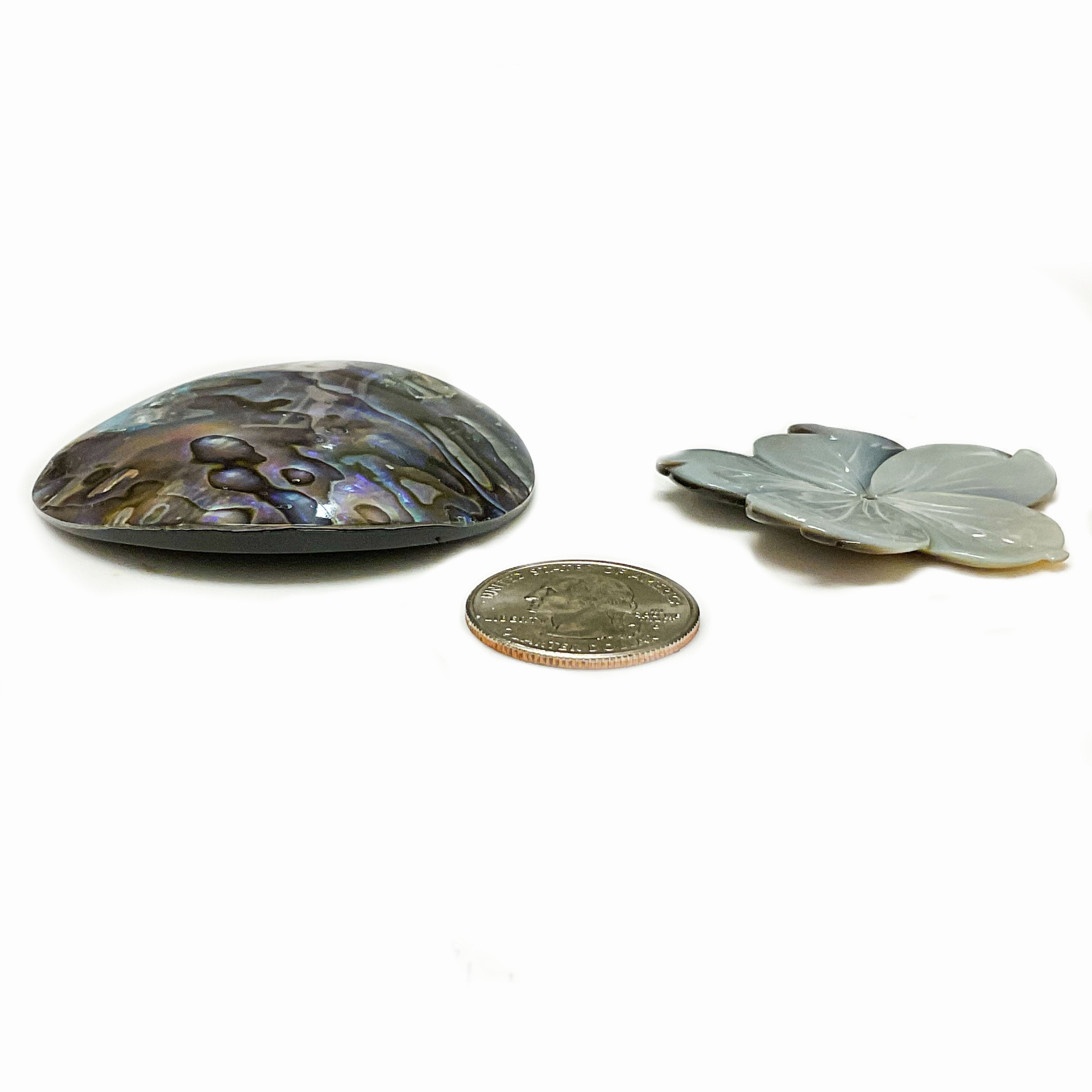 Abalone Disc & MOP Flower Loose Stones | Property Room