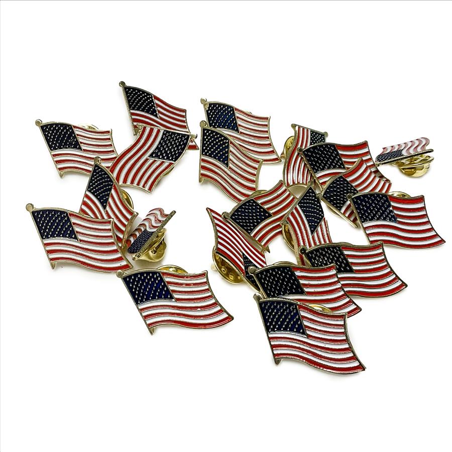 1 dozen American Flag Pins Bulk Lot | Property Room