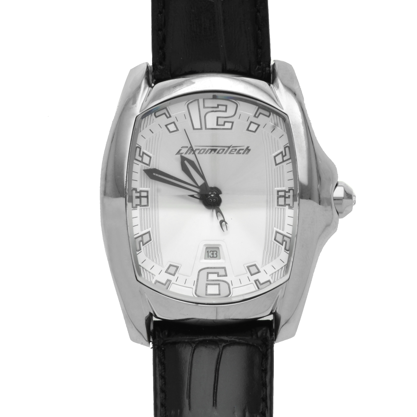 Chronotech Black Leather Men's Watch | Property Room