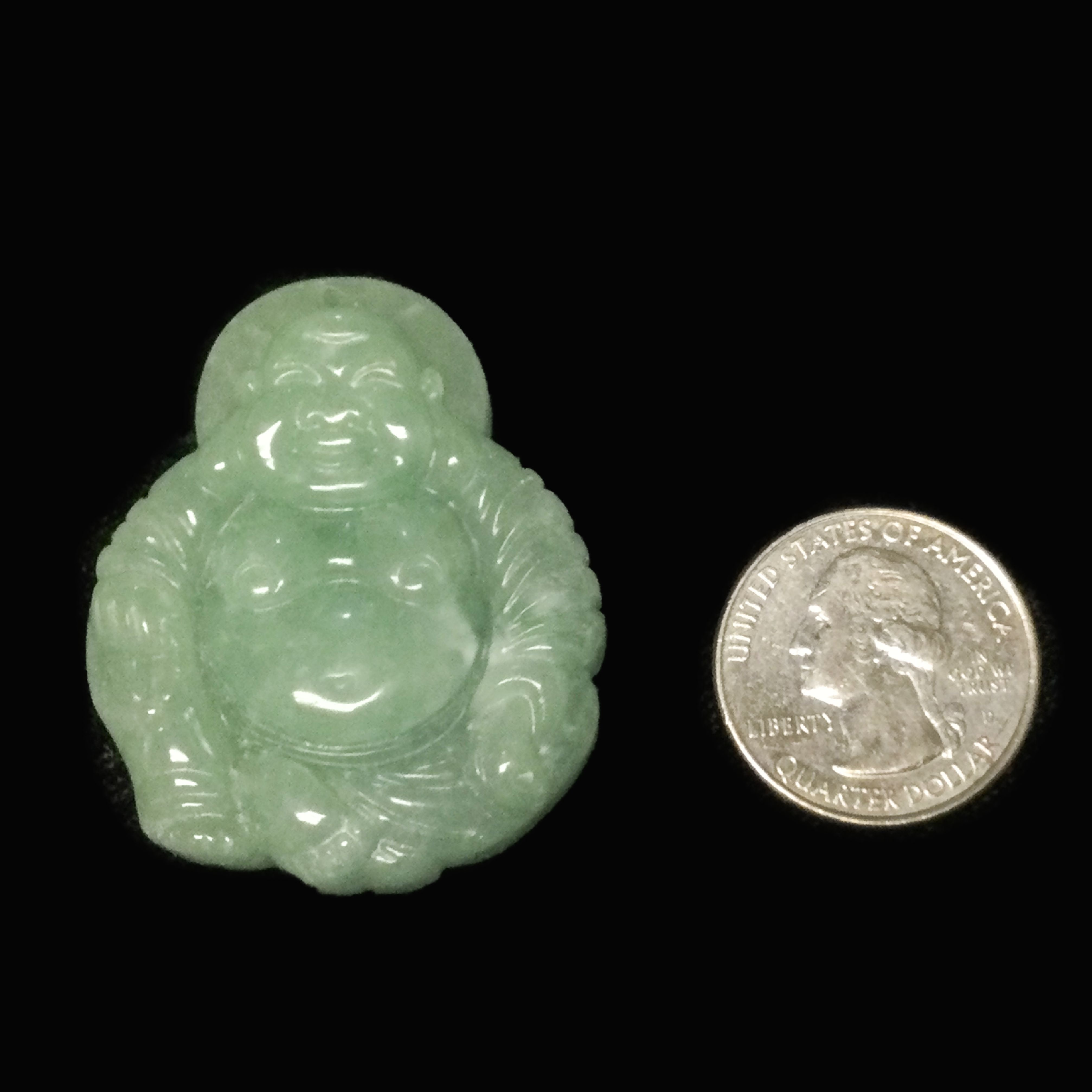 Large High Relief Carved Jade Loose Stone | Property Room