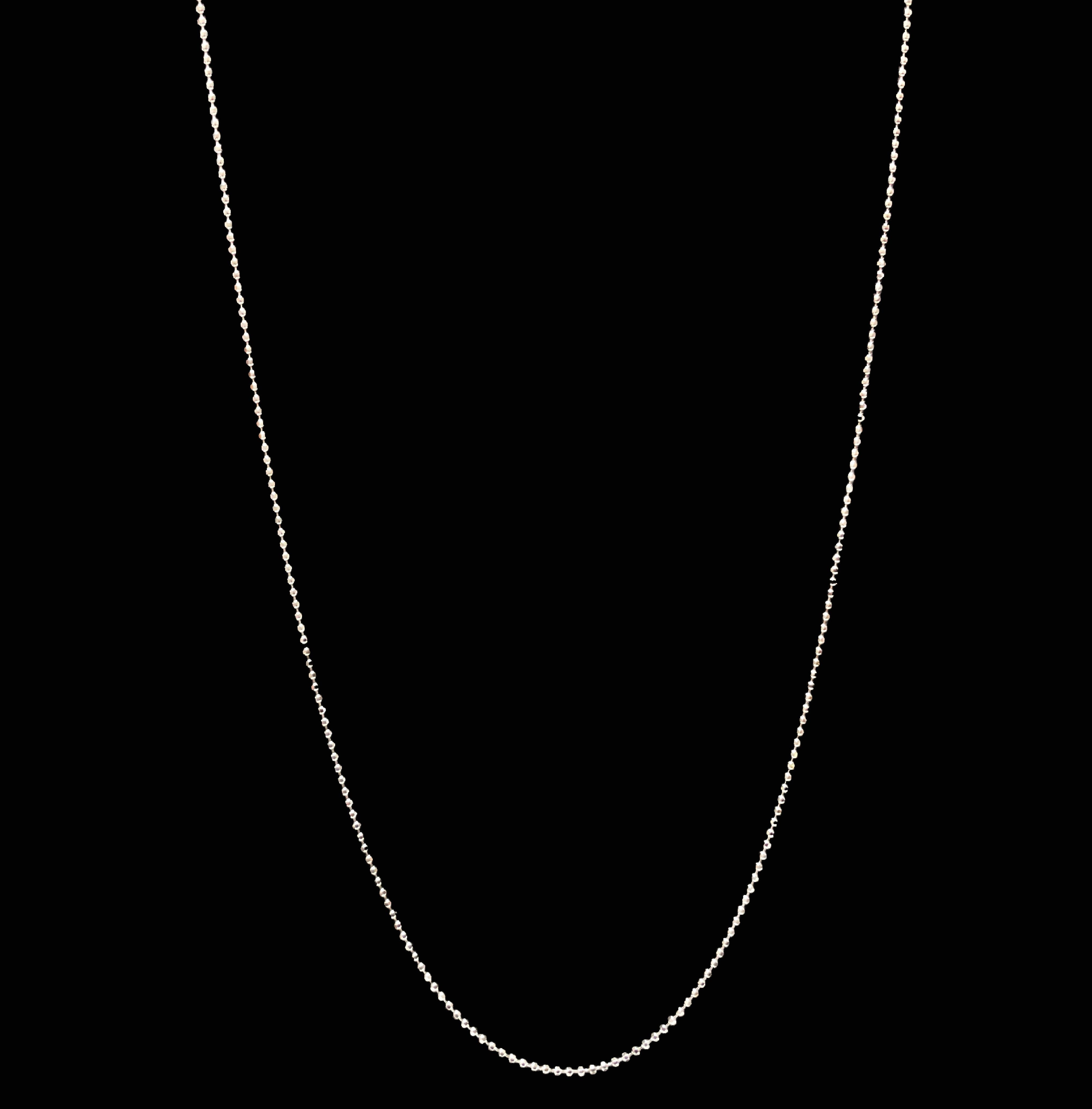 18 Inch Diamond Cut Ball Design Chain - Sterling Silver | Property Room
