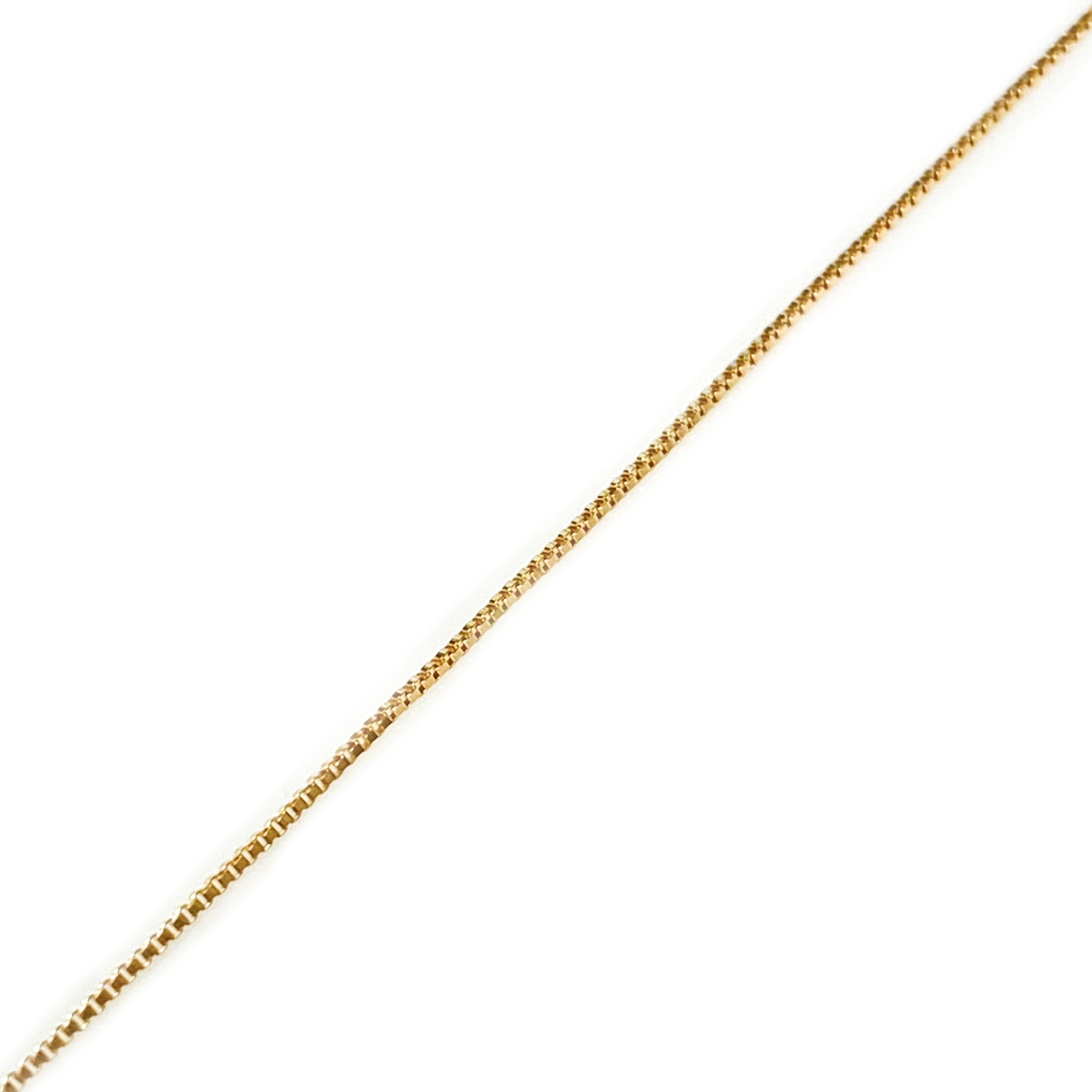 10K Yellow Gold Fine 18 inch Box Chain | Property Room
