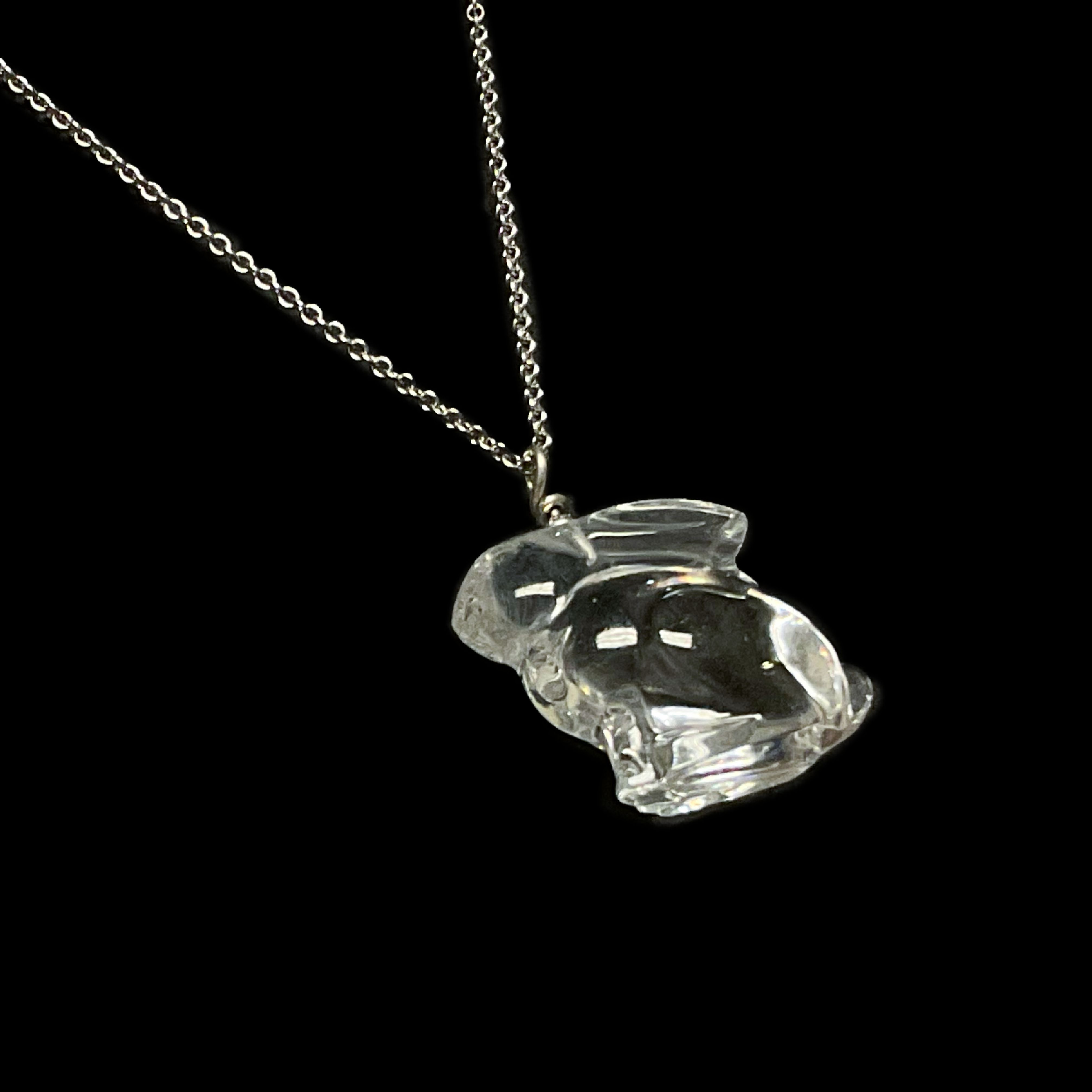 Swarovski Crystal Bunny Pendant with Chain | Property Room