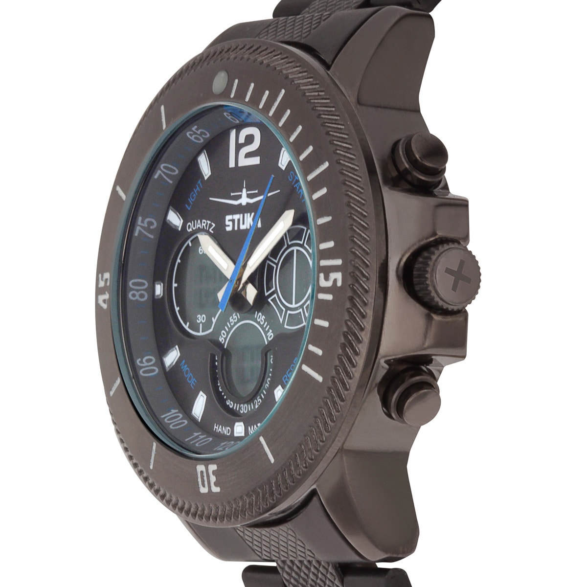 * 24 hrs! No Reserve * Stuka SR-71 Ana-Digi Mens Watch, Gun Metal ...