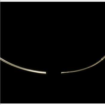 17.75 Diamond Cut Sterling Silver Wire Choker | Property Room