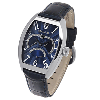 Louis Bolle Gents Hunter Automatic Retrograde Seconds Blue Leather ...