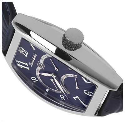 Louis Bolle Gents Hunter Automatic Retrograde Seconds Blue Leather ...