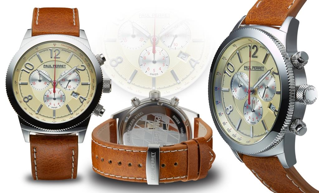 Paul Perret Swiss Gaston Mens Watch | Property Room